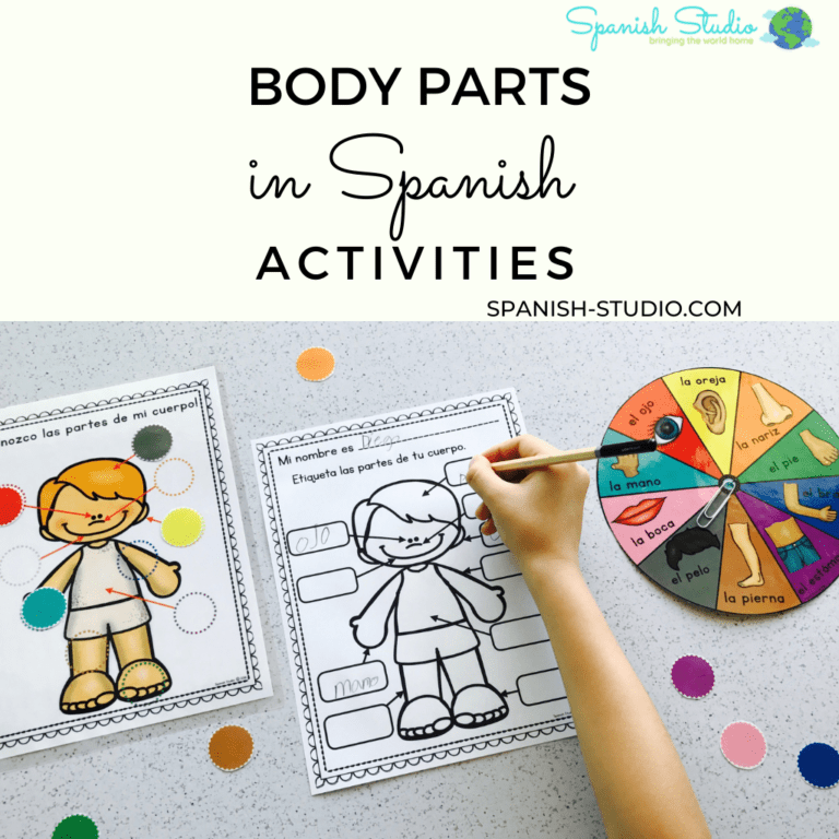 Body Parts in Spanish Activities