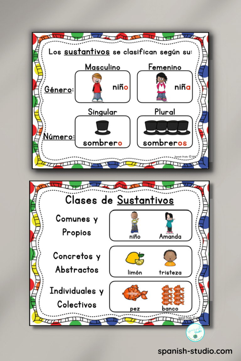 How to teach Nouns in Spanish in 3 easy steps