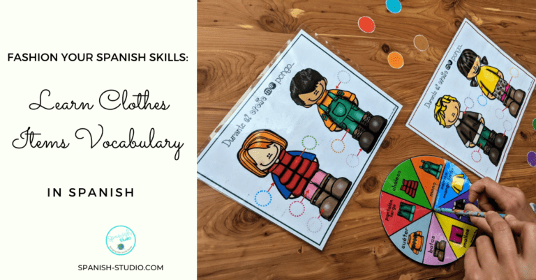 Learn Clothes Items Vocabulary in Spanish!